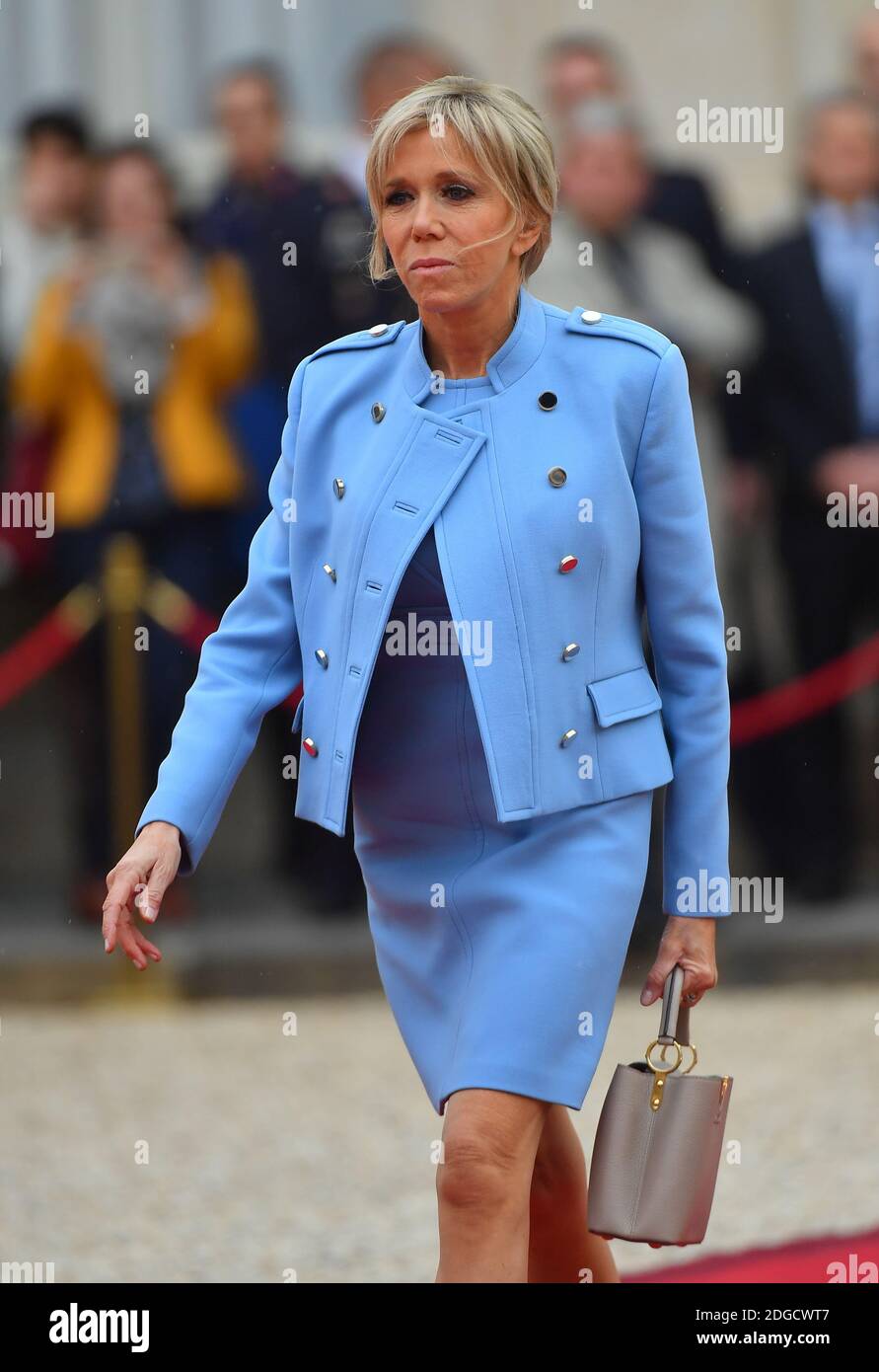 Brigitte macron blue hi-res stock photography and images - Alamy
