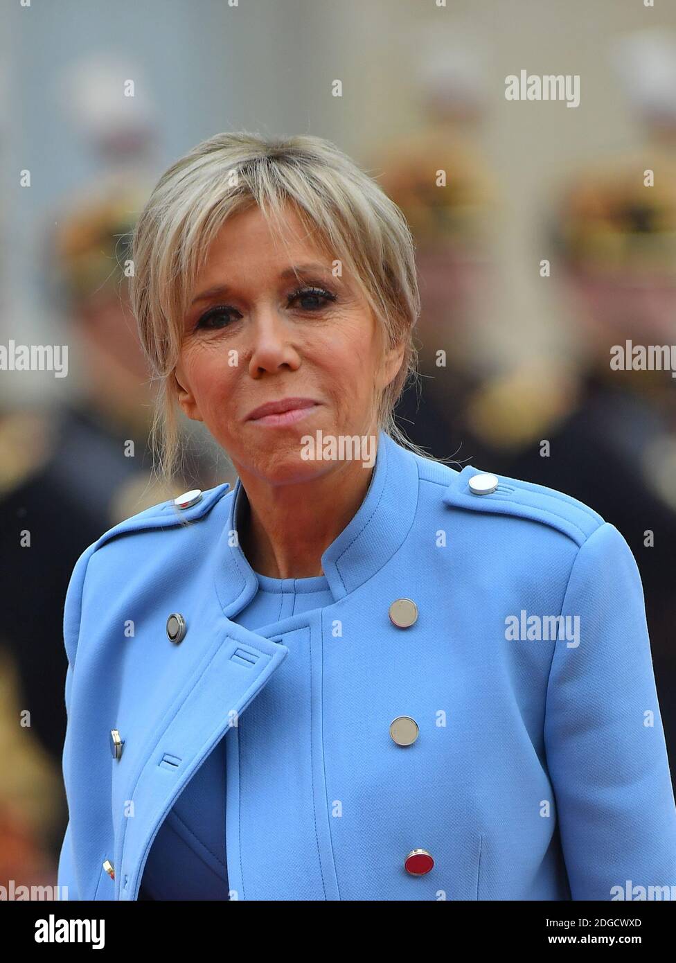 New First Lady Brigitte Macron arriving when New French President ...