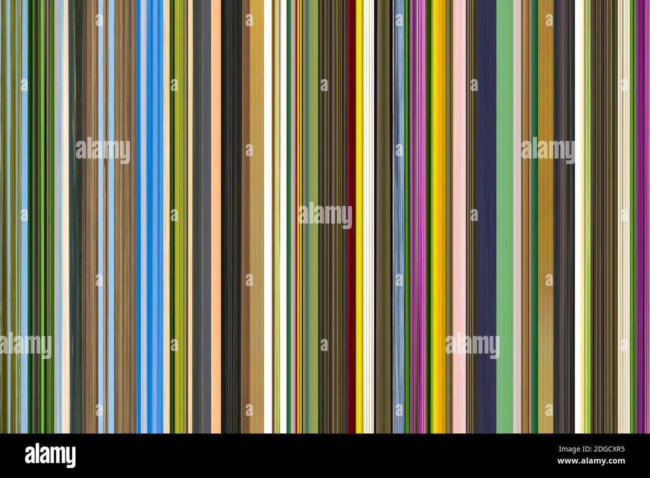 Background drawing barcode mix of colors of green tones with bright ...