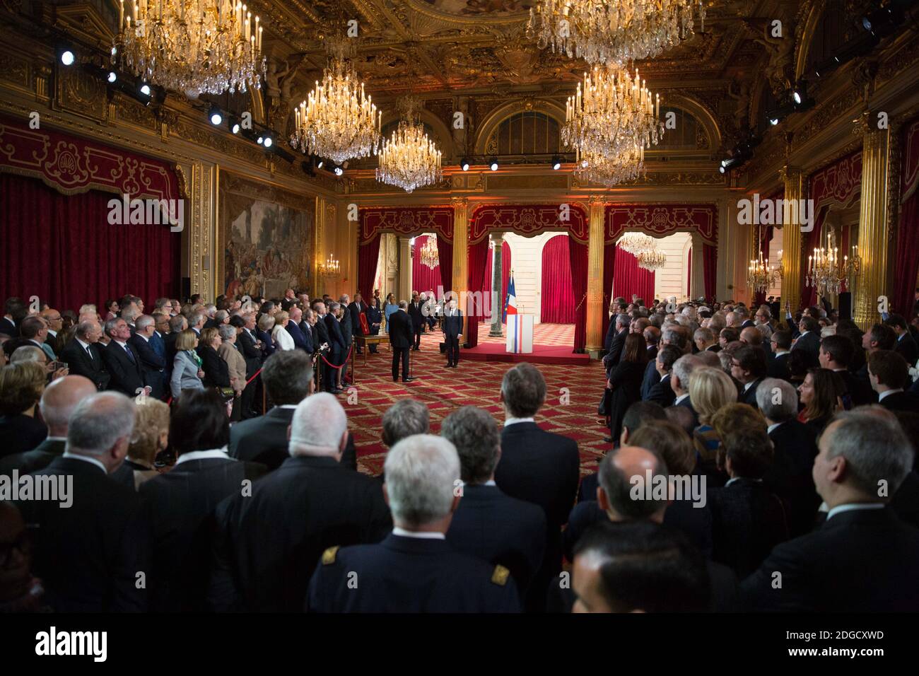 French President Emmanuel Macron during his formal inauguration ...