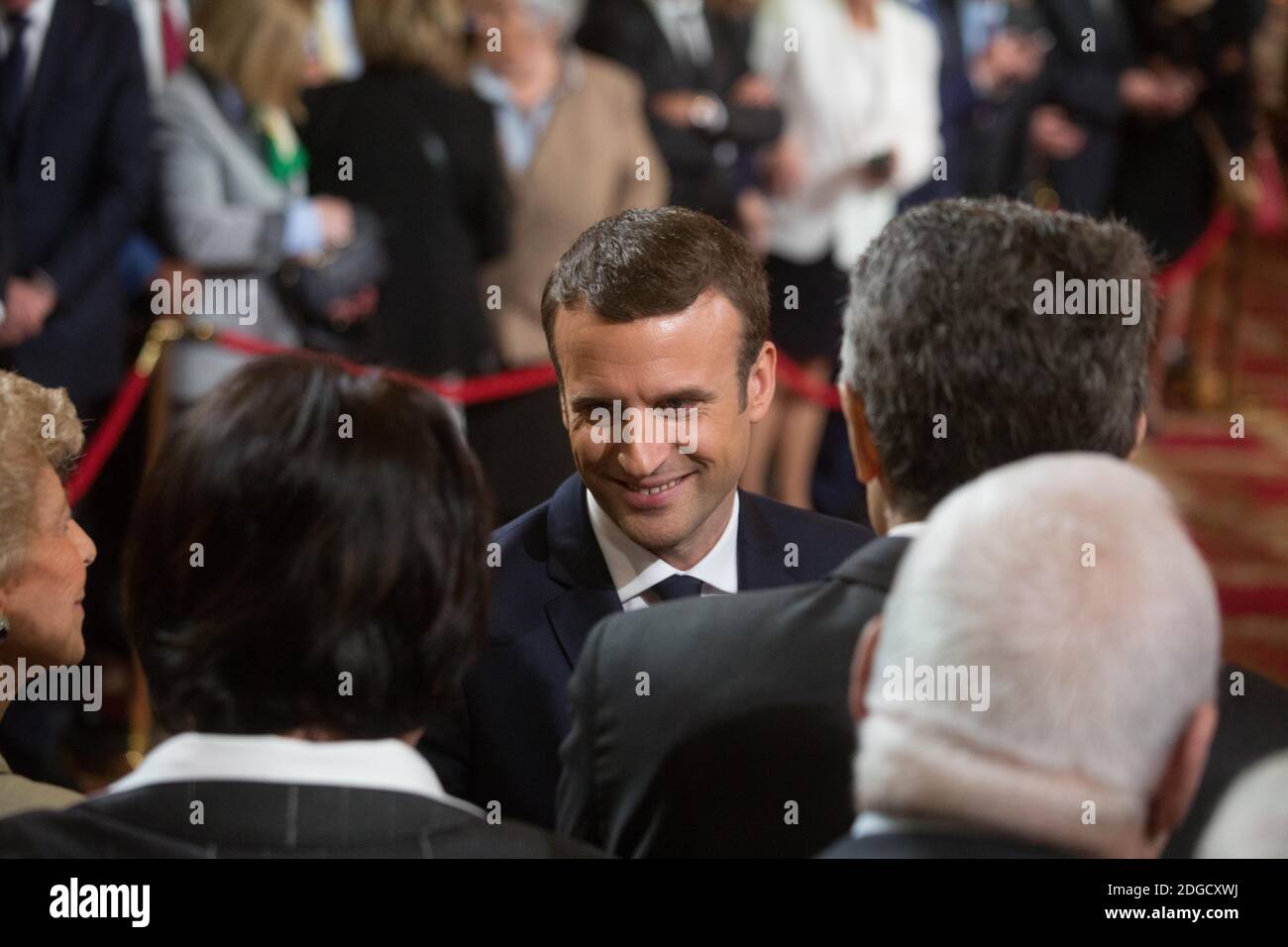 French President Emmanuel Macron during his formal inauguration ...