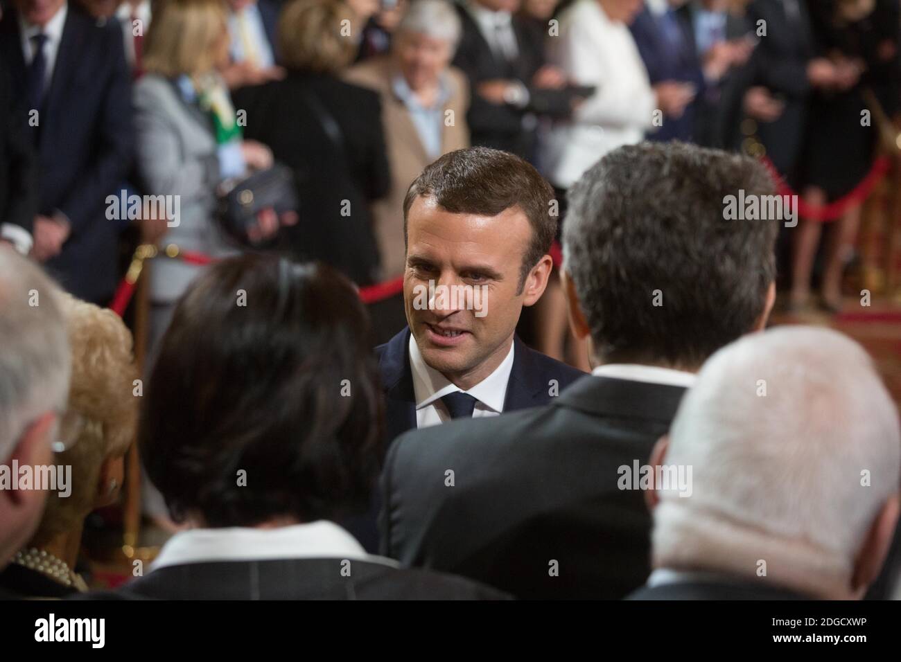 French President Emmanuel Macron during his formal inauguration ...