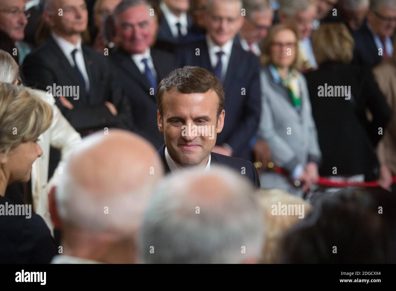 French President Emmanuel Macron during his formal inauguration ...