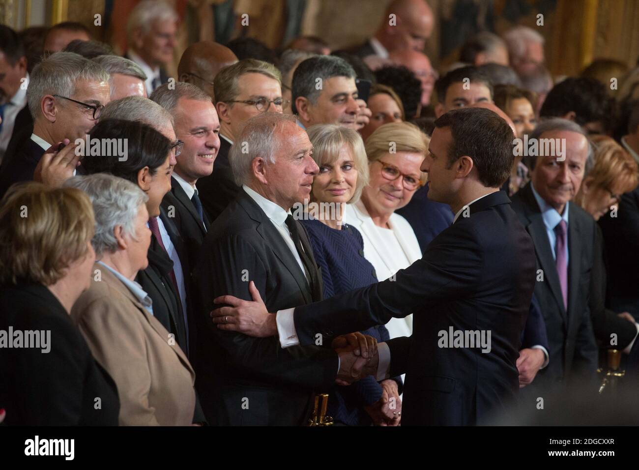 French President Emmanuel Macron during his formal inauguration ...