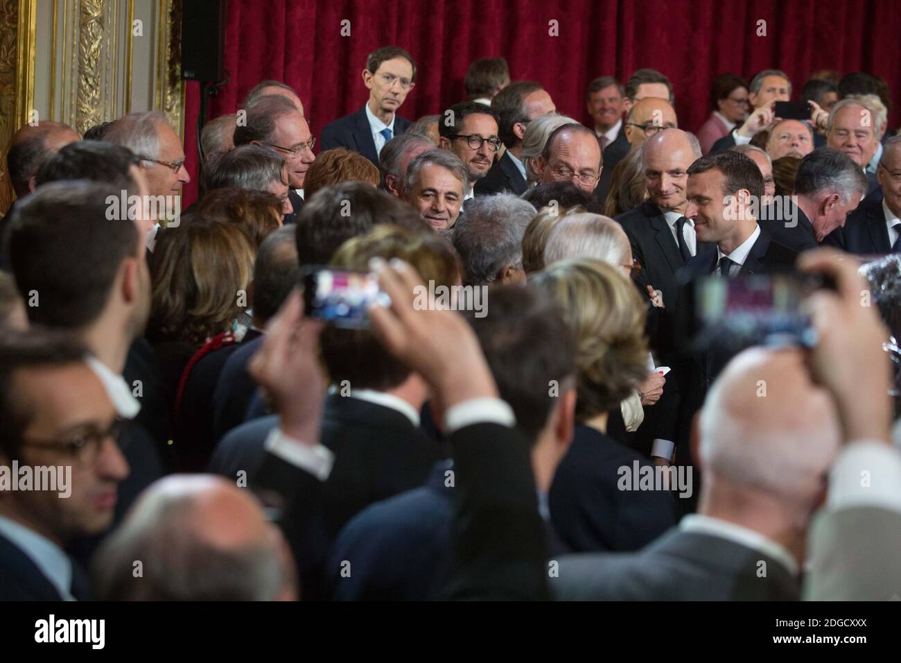 French President Emmanuel Macron during his formal inauguration ...