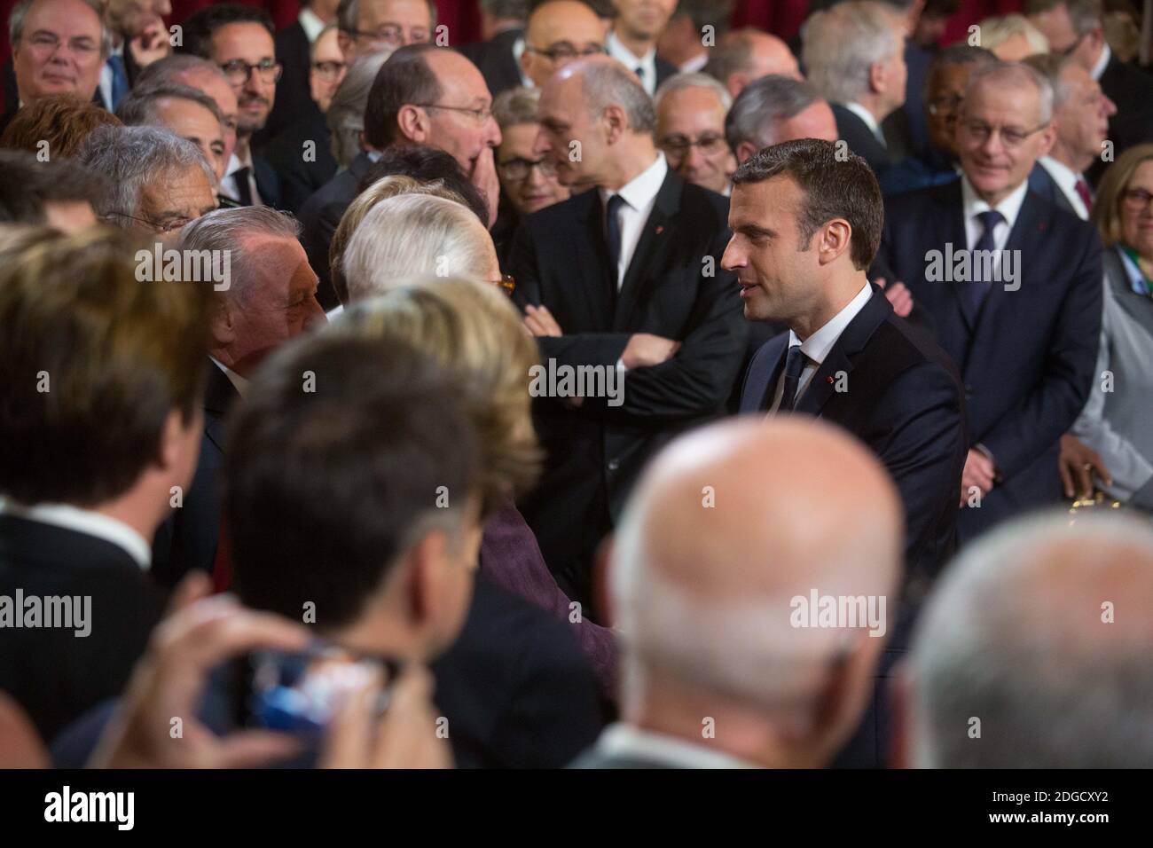 French President Emmanuel Macron during his formal inauguration ...
