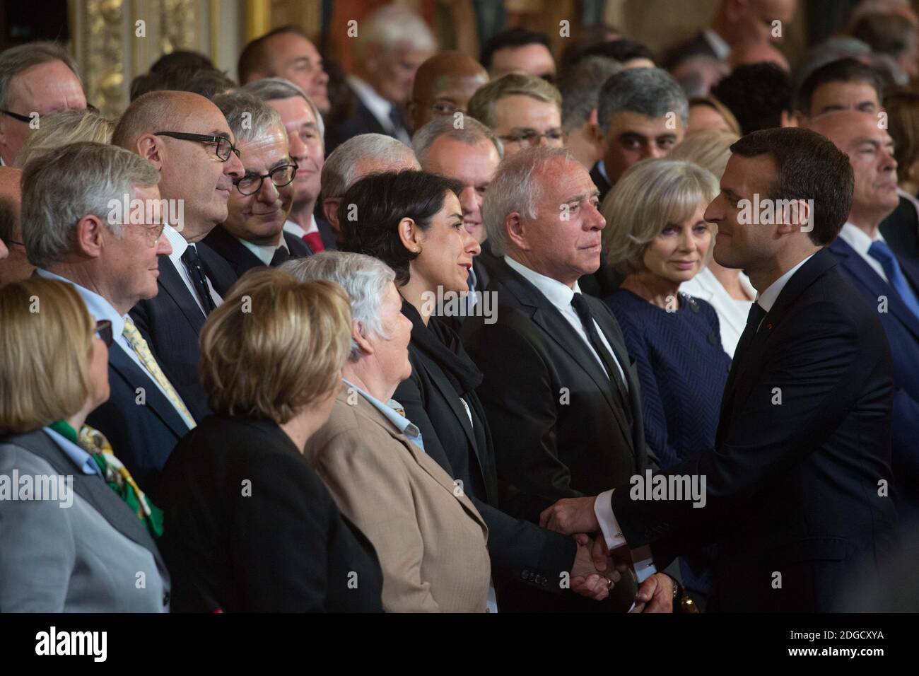 French President Emmanuel Macron during his formal inauguration ...
