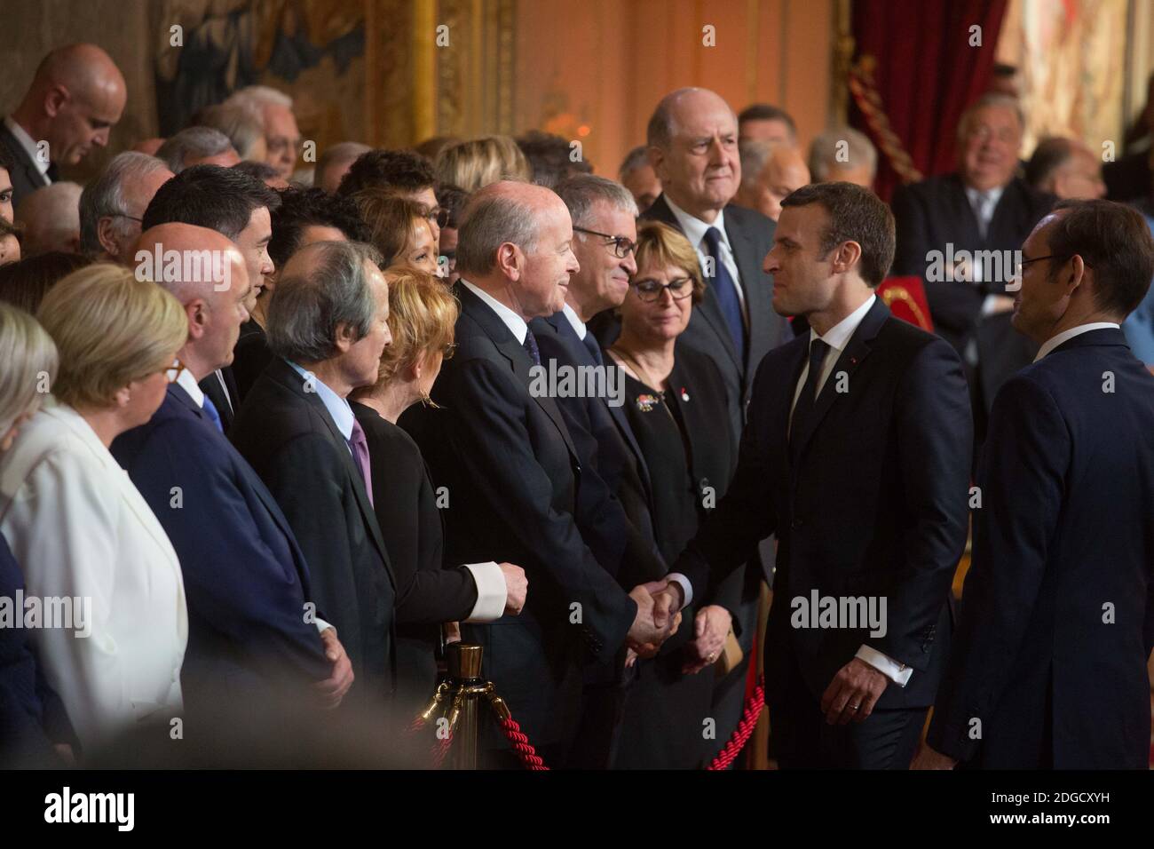 French President Emmanuel Macron during his formal inauguration ...