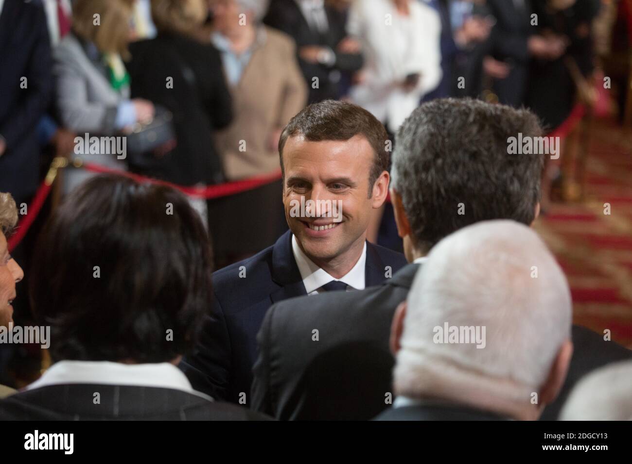 French President Emmanuel Macron during his formal inauguration ...