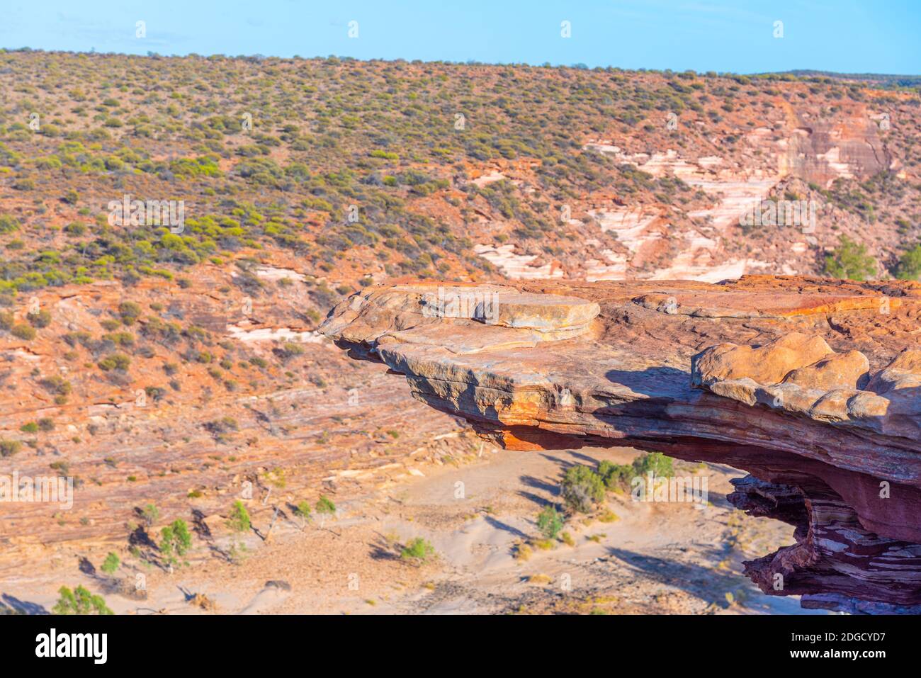 Loop of Murchison river at Kalbarri national park in Australia Stock ...
