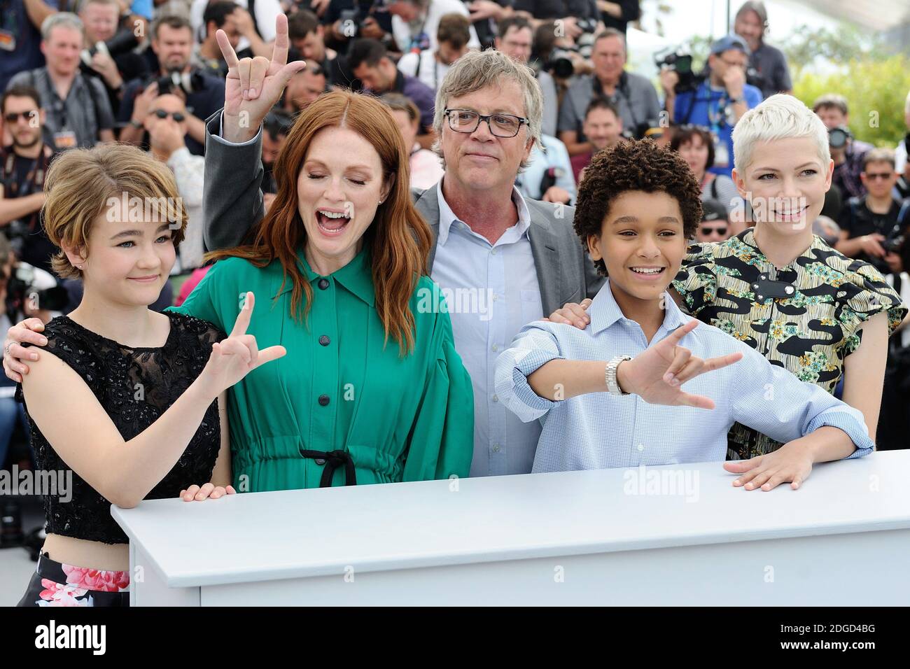 Millicent Simmonds, Julianne Moore, Todd Haynes, Jaden Michael and Michelle Williams attending ...