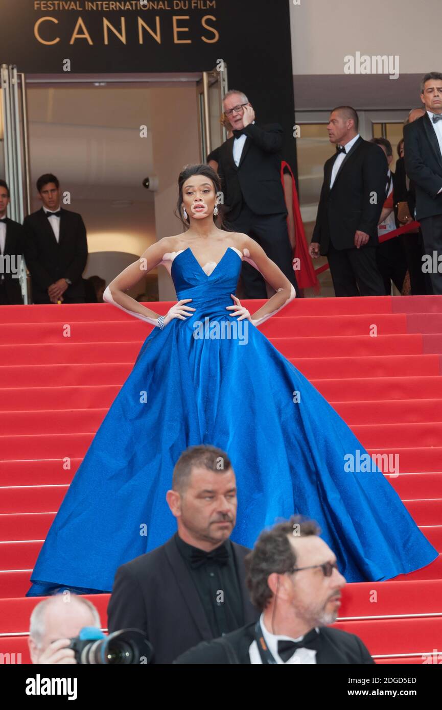 Winnie Harlow (Chantelle Brown Young) arriving on the red carpet of ...