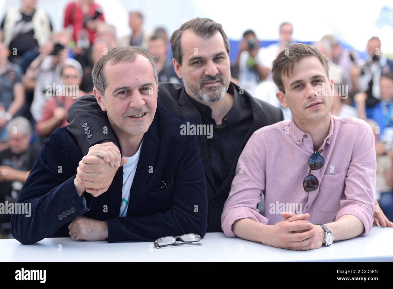 Merab Ninidze, Kornel Mundruczo and Zsombor Jeger attending the Jupiter ...