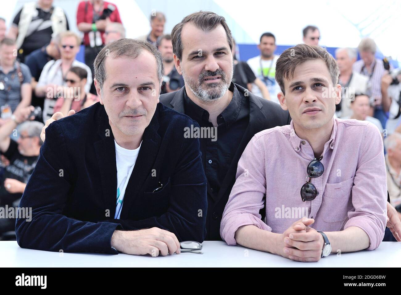 Merab Ninidze, Kornel Mundruczo and Zsombor Jeger attending the Jupiter ...