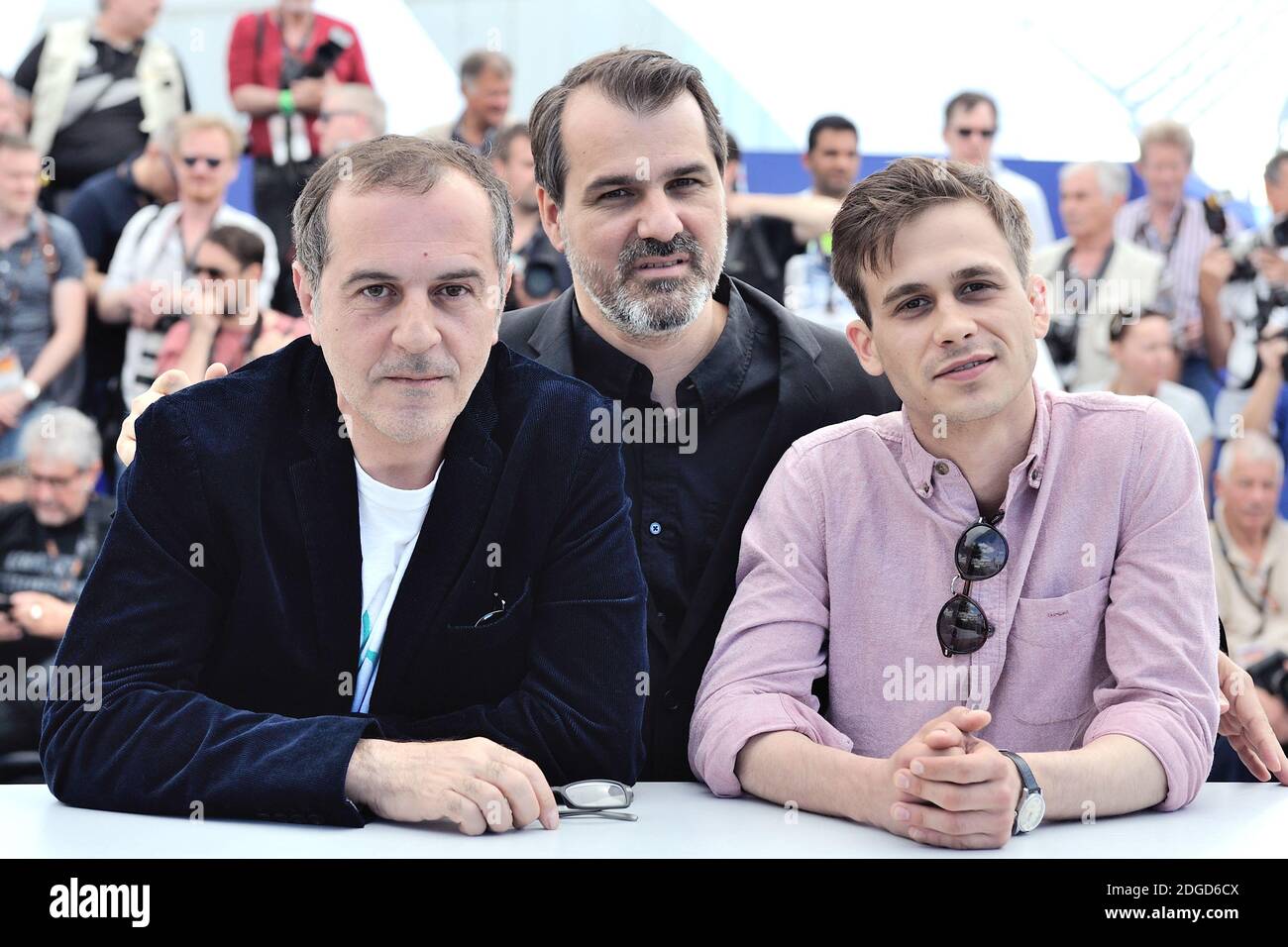 Merab Ninidze, Kornel Mundruczo and Zsombor Jeger attending the Jupiter ...