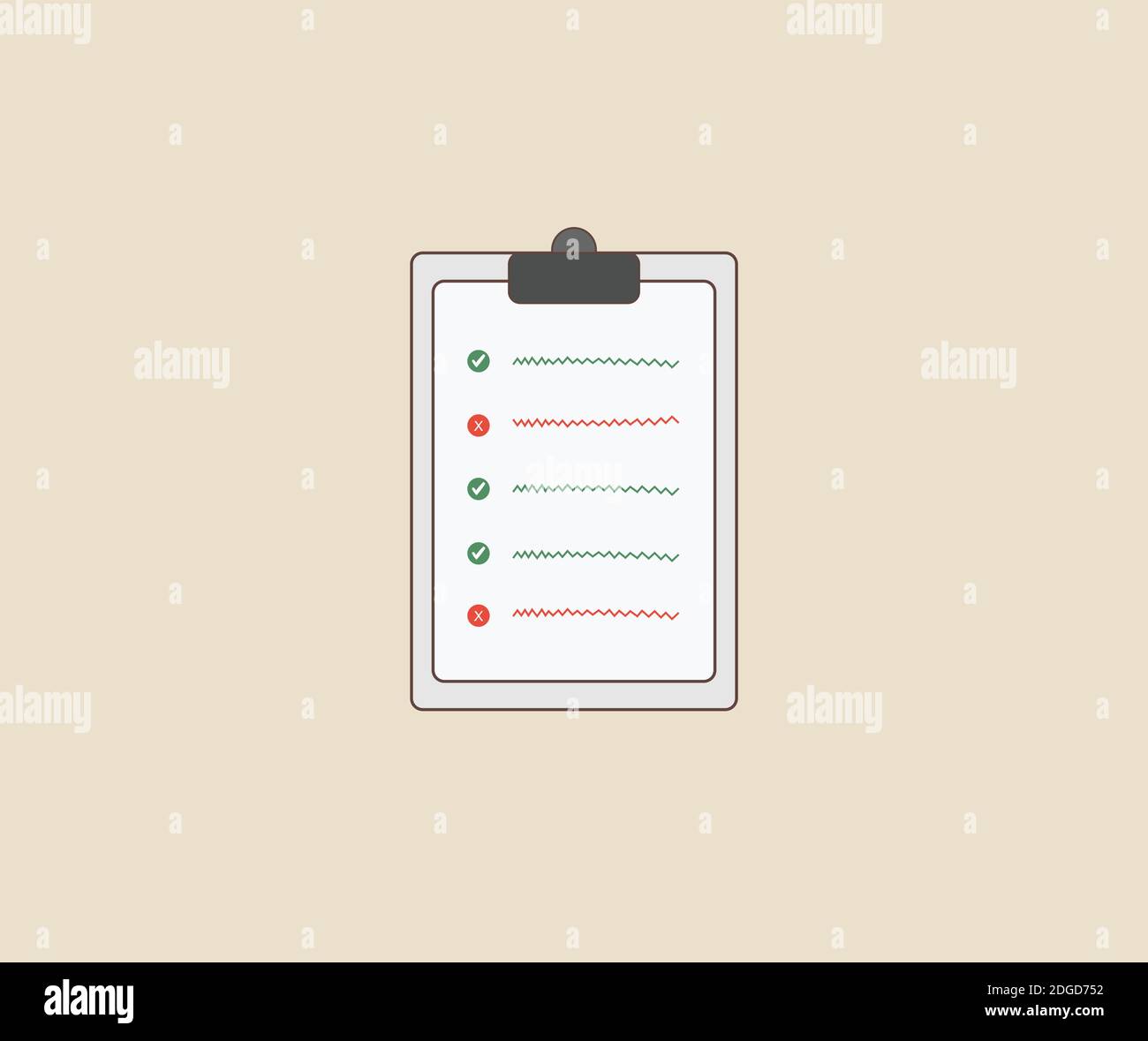 Checklist icon illustration design Stock Vector Image & Art - Alamy