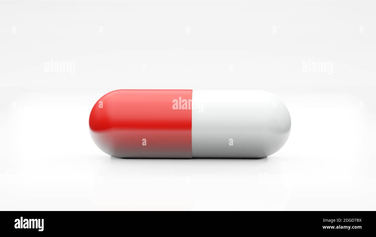 Capsules isolated on white background . Medical Pill Icon Closeup ...
