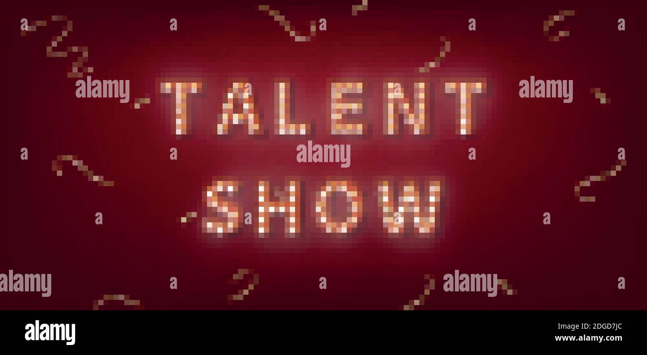 Talent Show. 3d marquee light bulb text for Talent Show Stock Vector ...
