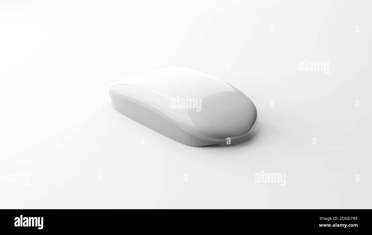 mouse wireless computer 3D render isolated Stock Photo - Alamy