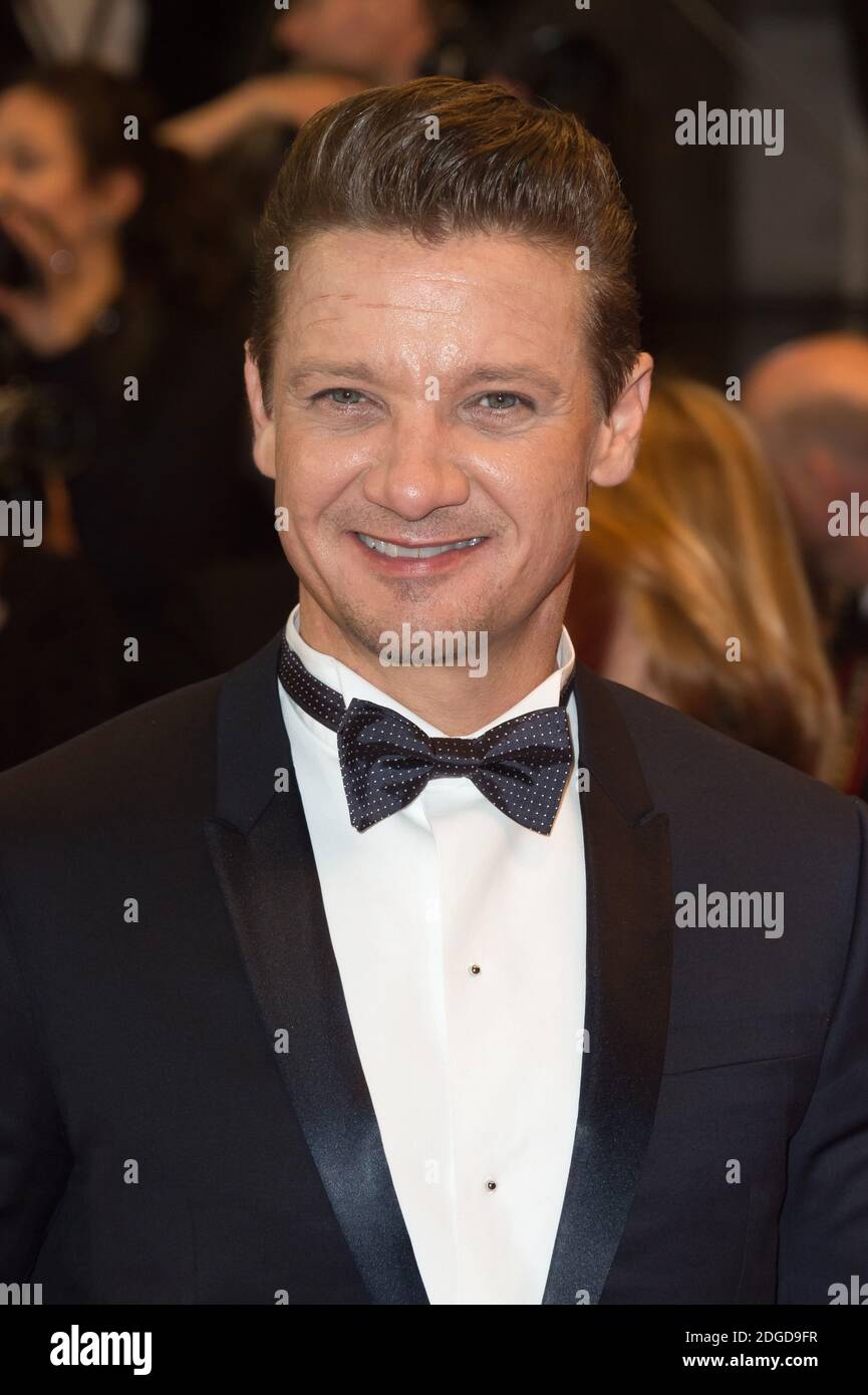 Jeremy Renner arriving on the red carpet of 'The square' screening held ...