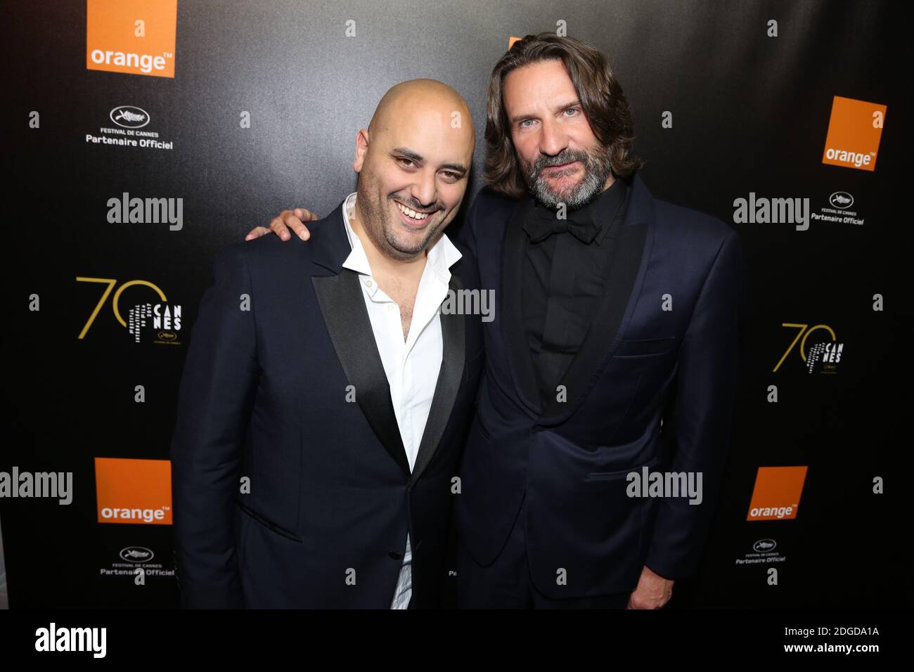 Jerome Commandeur and Frederic Beigbeder attending the Orange Cine ...