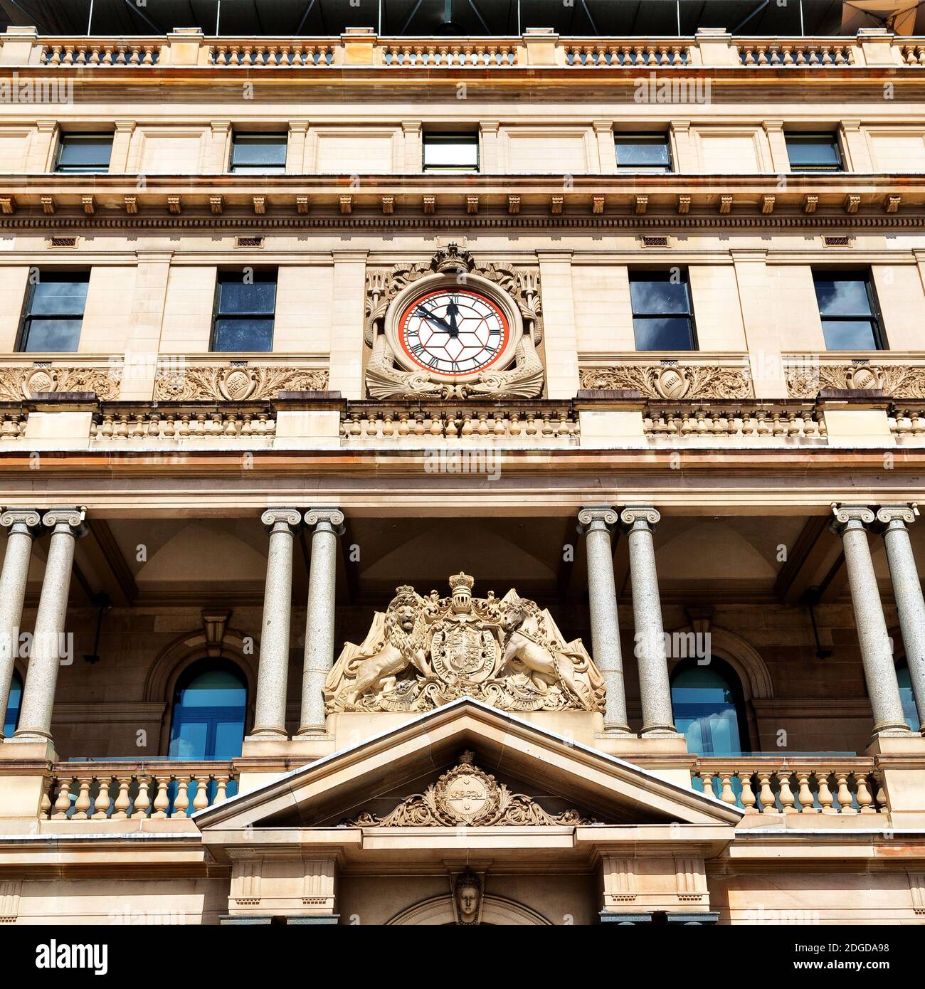 In sydney the antique clock tower Stock Photo - Alamy