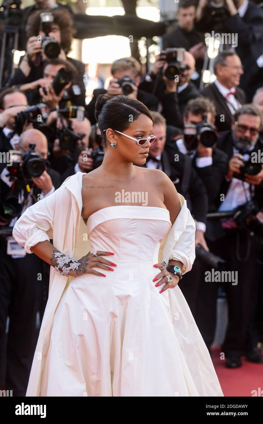 Rihanna arrives for 'Okja' screening on 3rd day of 70th Cannes Film ...
