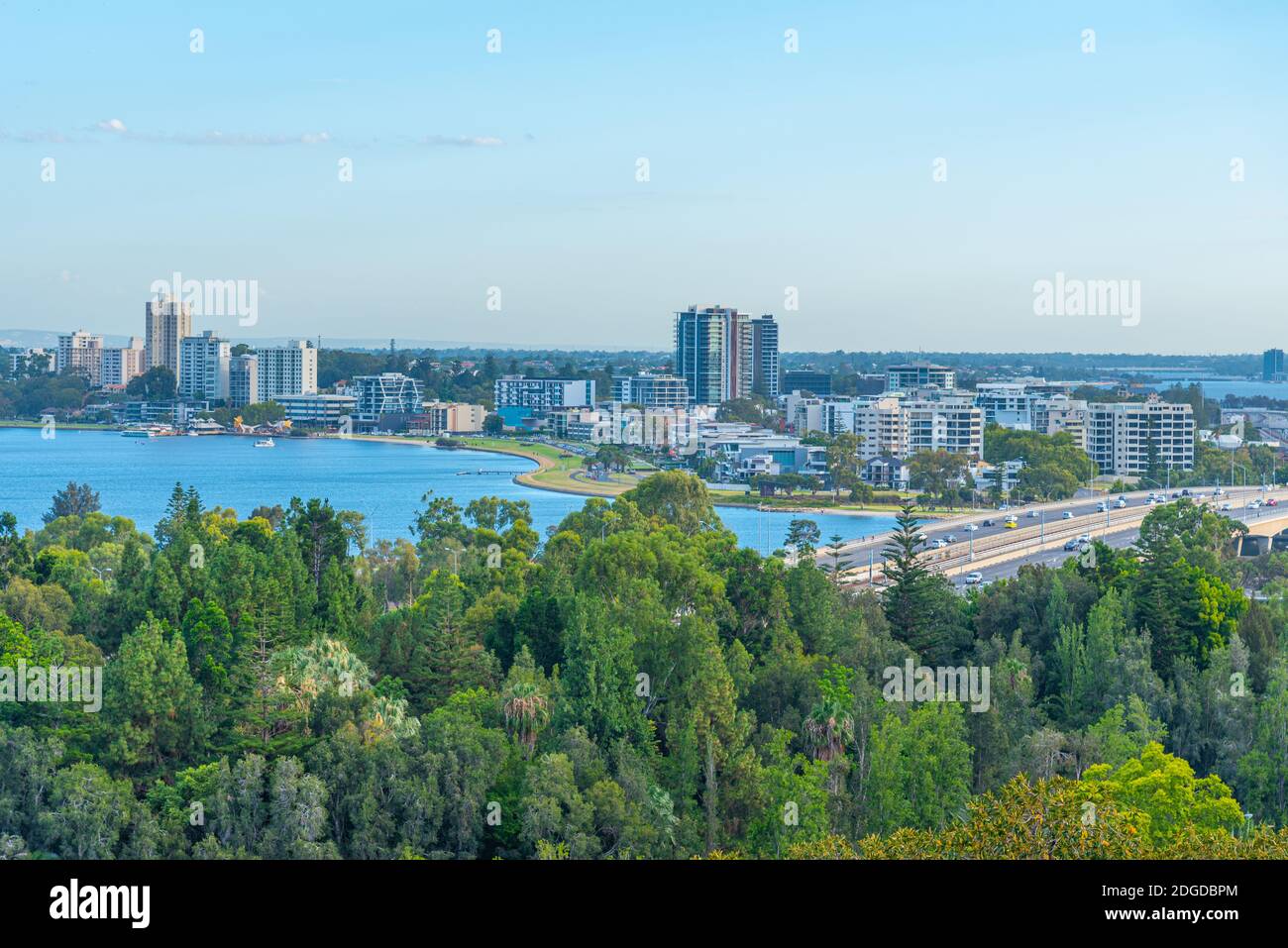 Narrows bridge leading to South Perth in Australia Stock Photo - Alamy