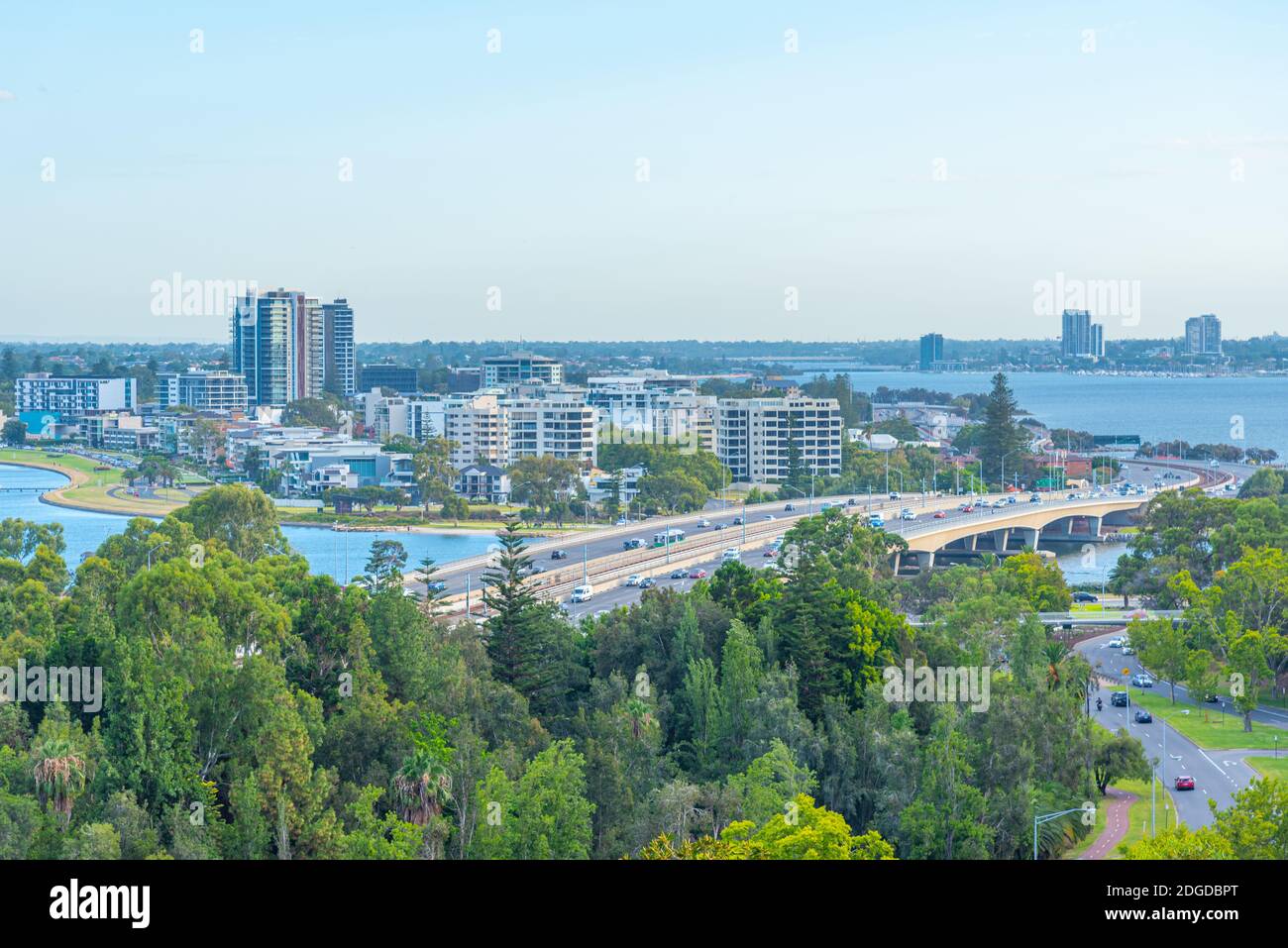 Narrows bridge leading to South Perth in Australia Stock Photo - Alamy