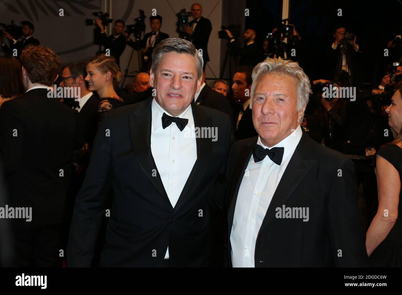 Ted Sarandos and Dustin Hoffman leaving the 'The Meyerowitz Stories ...