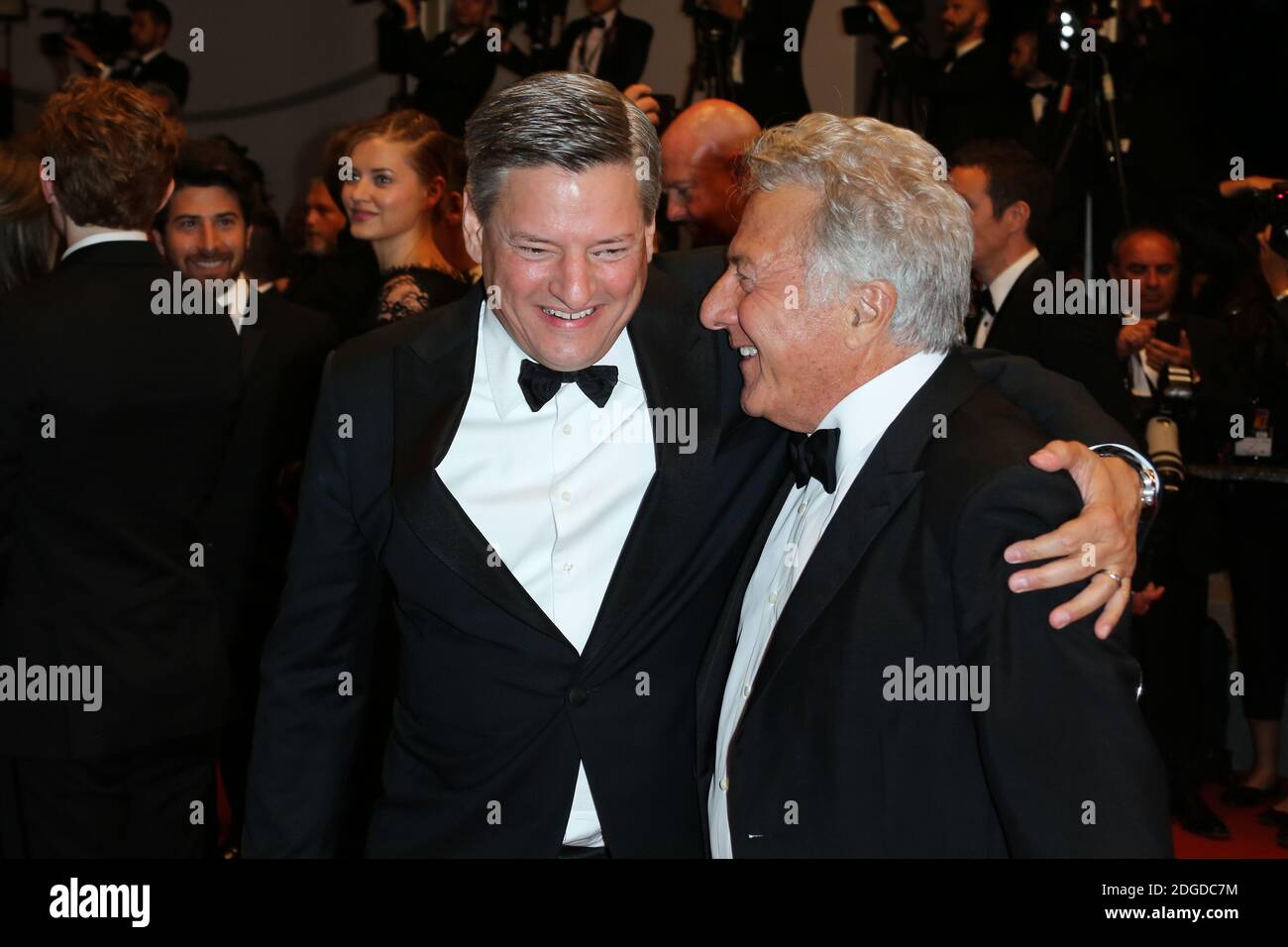 Ted Sarandos and Dustin Hoffman leaving the 'The Meyerowitz Stories ...