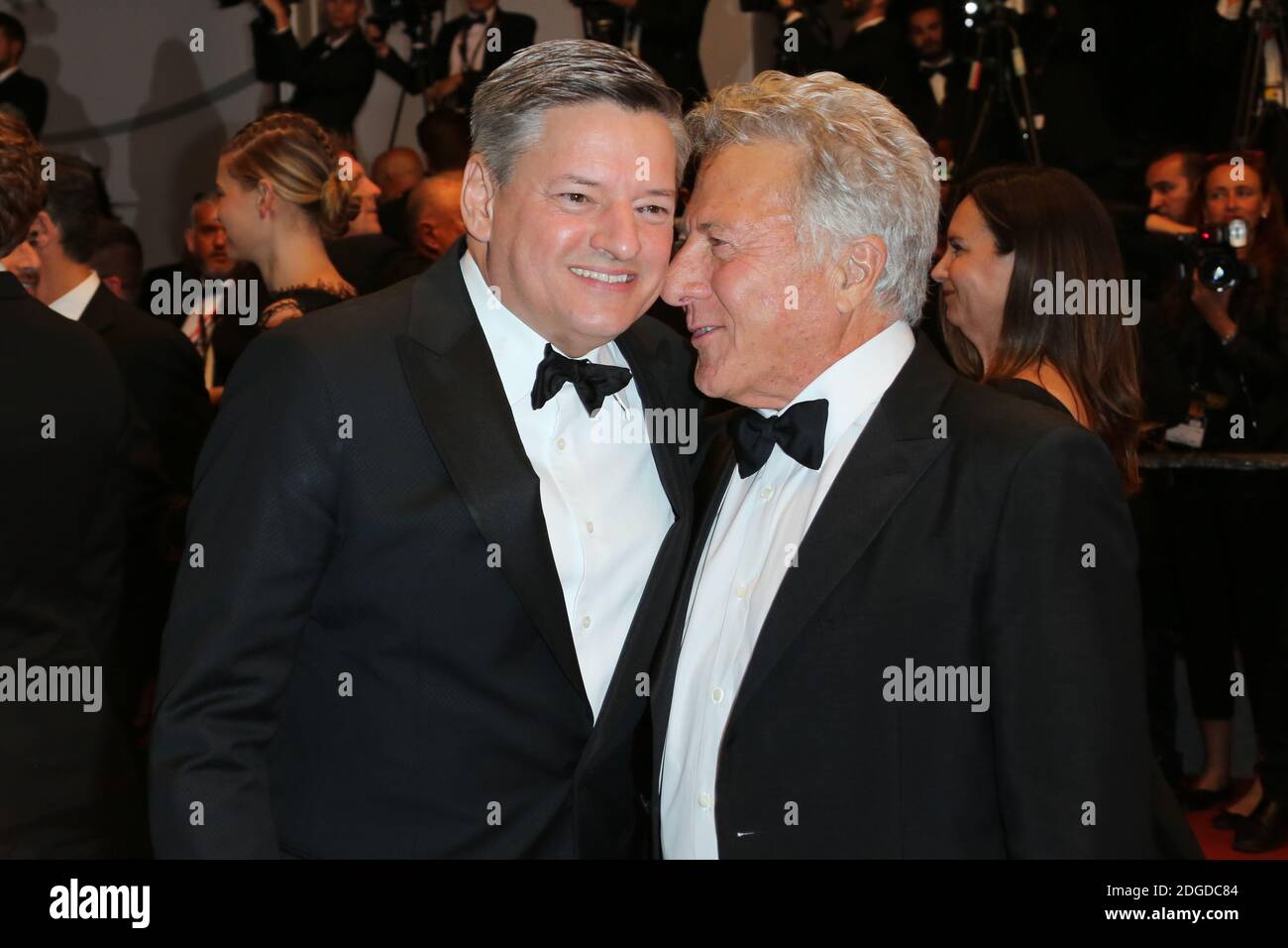 Ted Sarandos and Dustin Hoffman leaving the 'The Meyerowitz Stories ...
