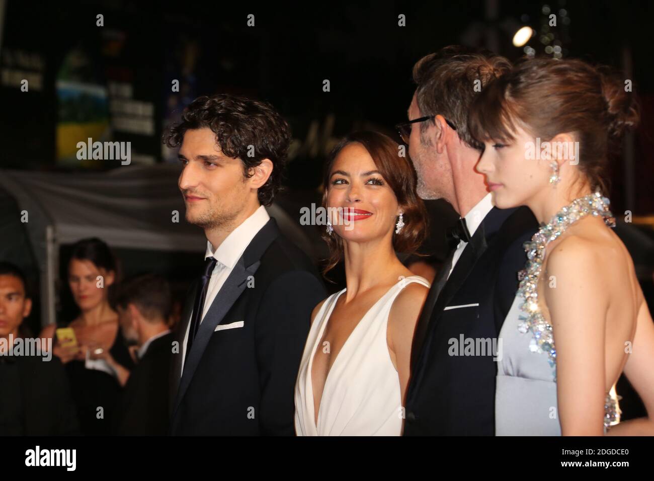 Actors Louis Garrel, Berenice Bejo, director Michel Hazanavicius and ...