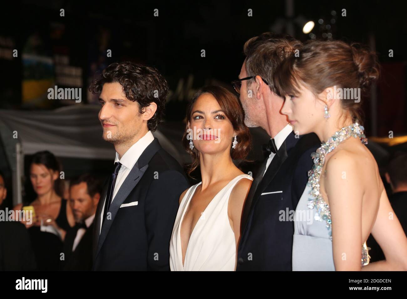 Actors Louis Garrel, Berenice Bejo, director Michel Hazanavicius and ...