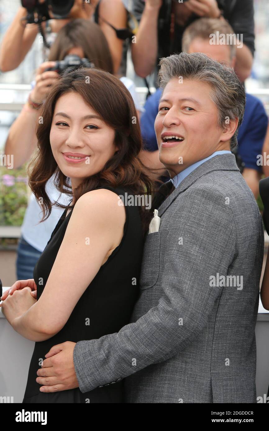 Cho Yunhee, Haehyo Kwon posing at Geu-Hu photocall held at the Palais ...