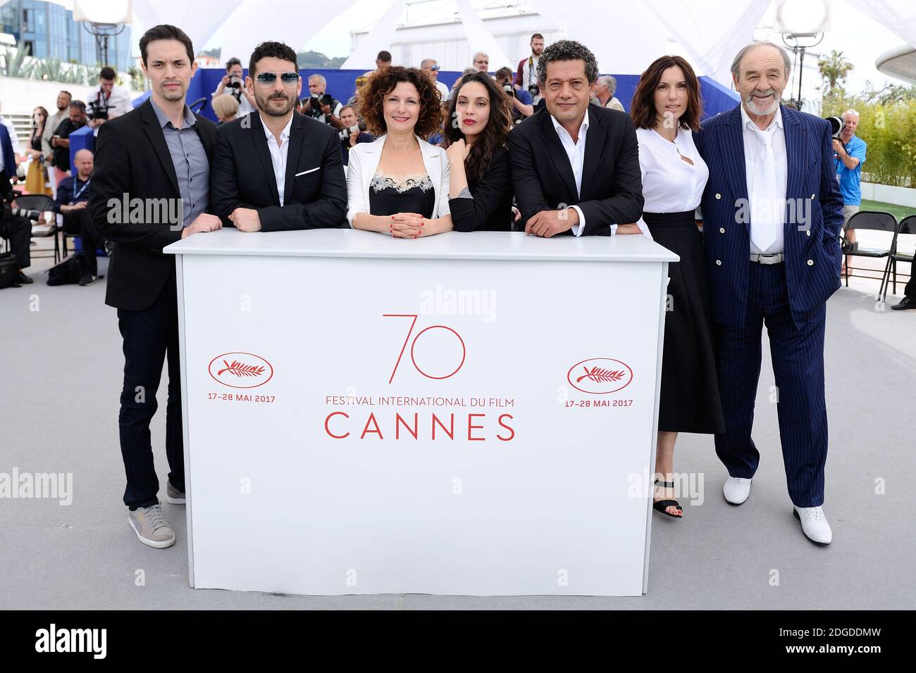 Actors Mohamed Dhjouri, Aure Atika, Hassan Kachach, Hania Amar, Nadia ...