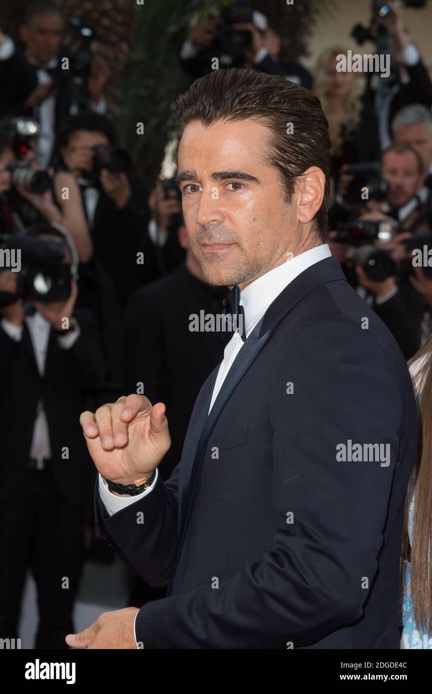 Colin Farrell arriving on the red carpet of 'Mise a mort du cerf sacre ...