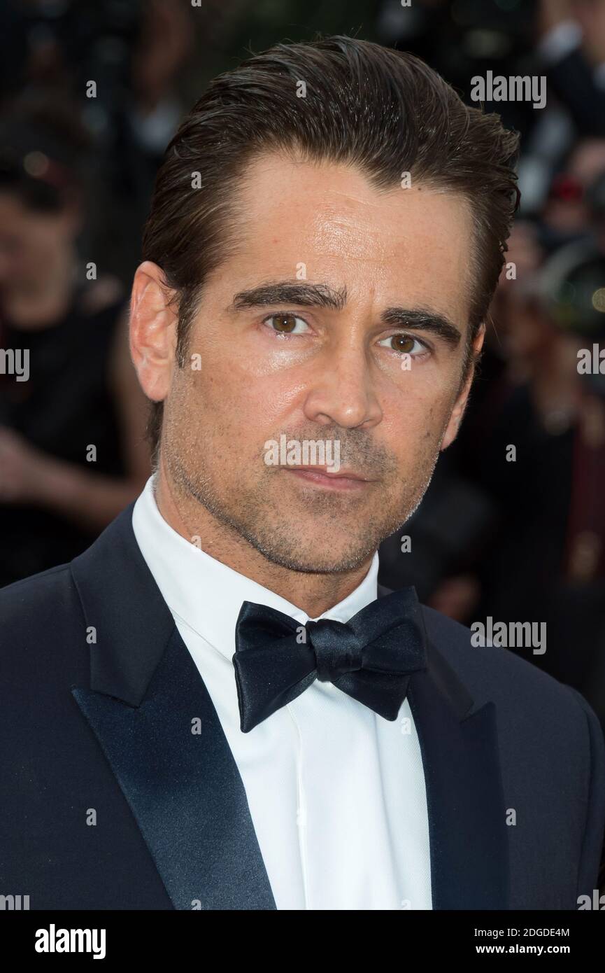 Colin Farrell arriving on the red carpet of 'Mise a mort du cerf sacre ...