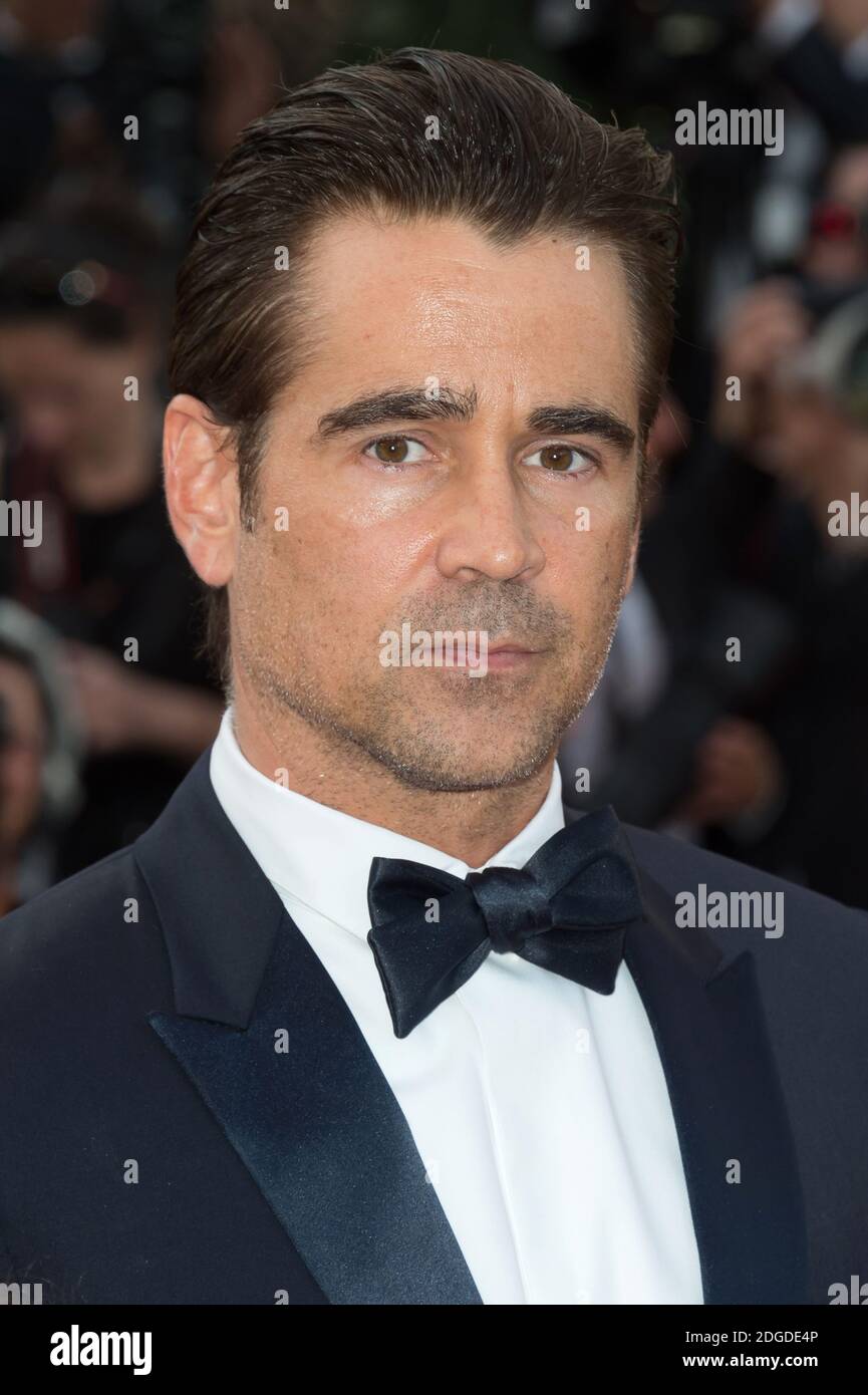 Colin Farrell arriving on the red carpet of 'Mise a mort du cerf sacre ...
