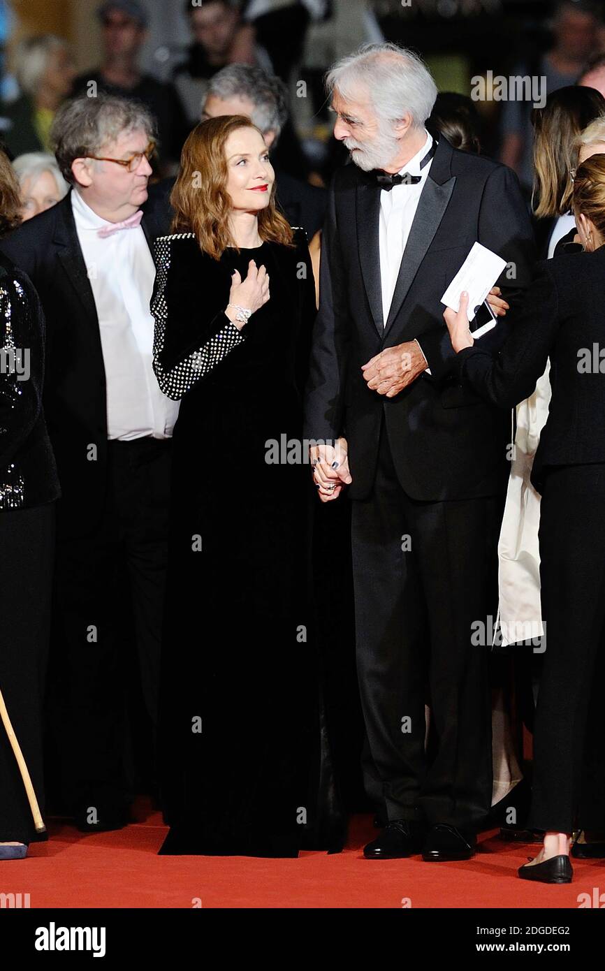 Isabelle Huppert and Michael Haneke attending the Happy End screening ...