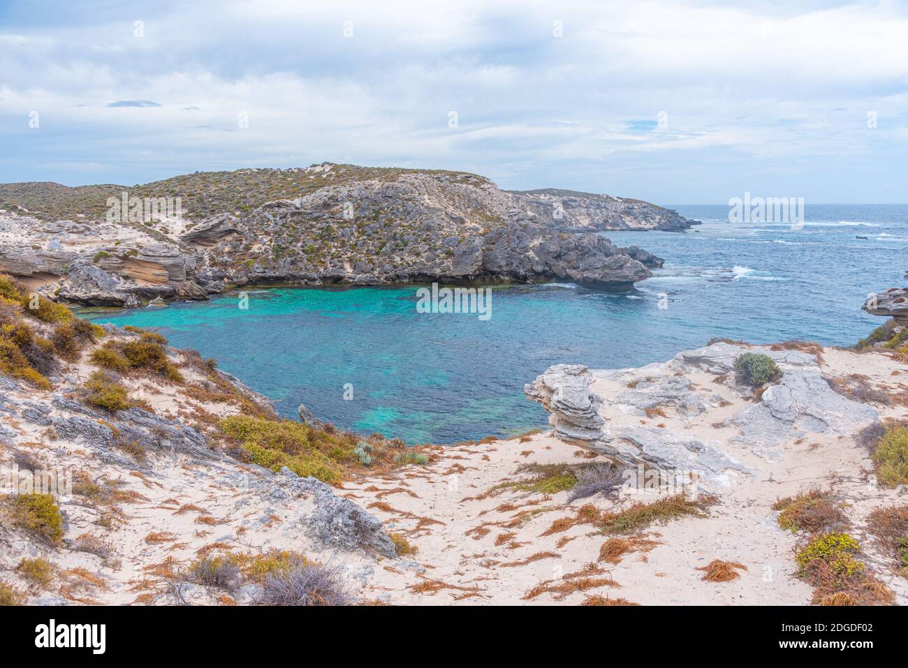 Fish hook bay at Rottnest island in Australia Stock Photo - Alamy