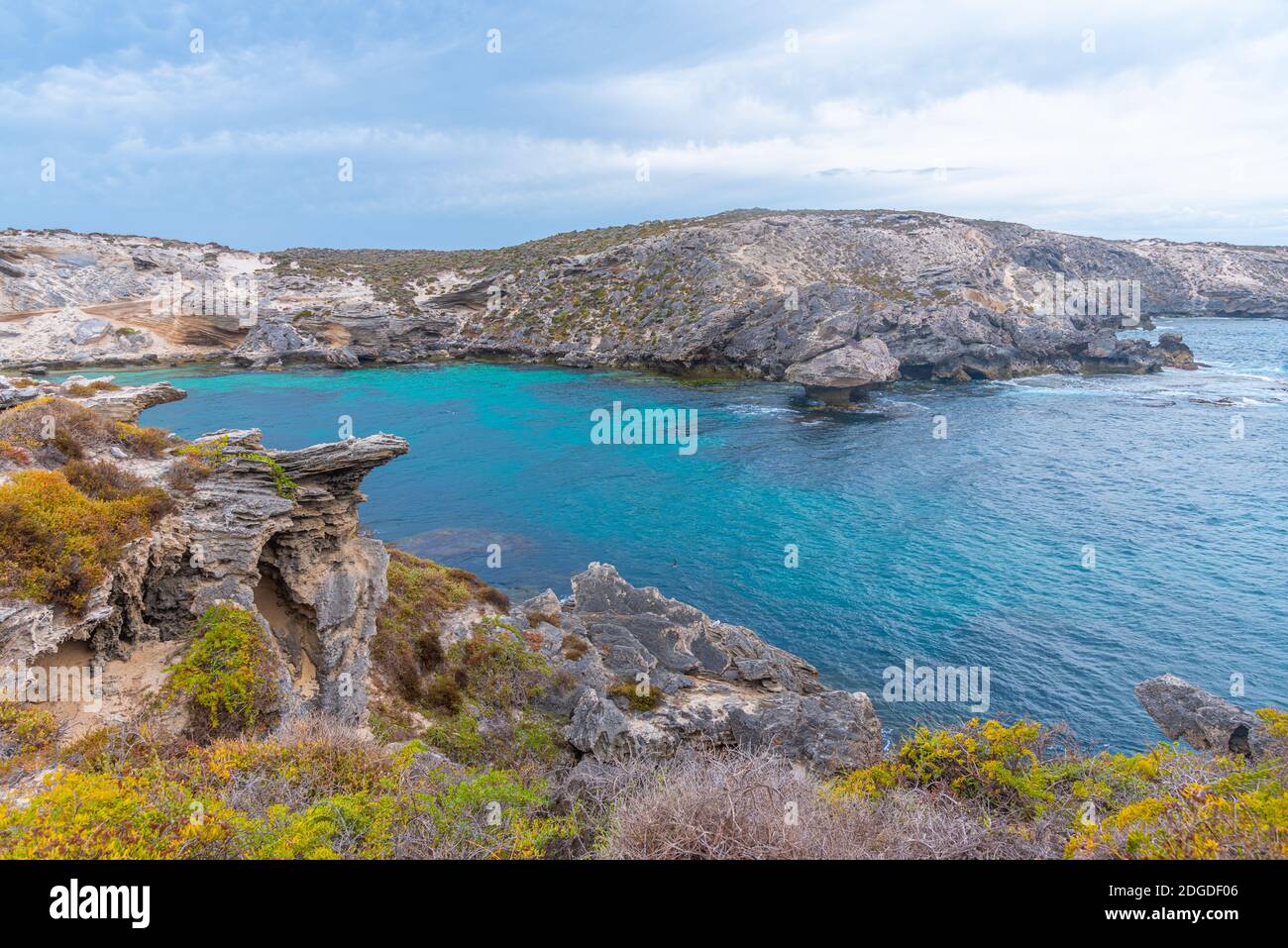 Fish hook bay at Rottnest island in Australia Stock Photo - Alamy