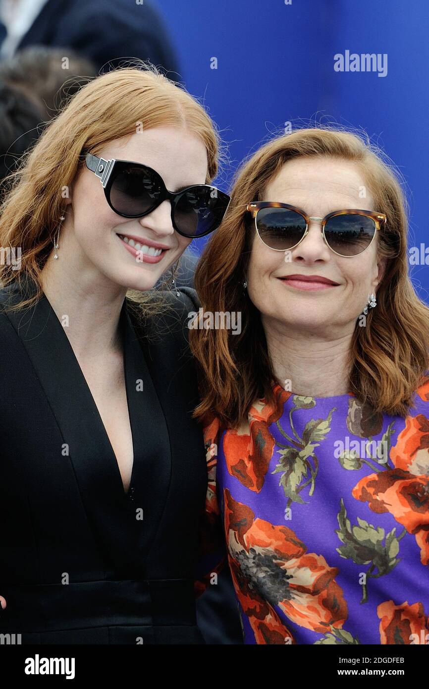 Jessica Chastain and Isabelle Huppert attending the 70th anniversary ...