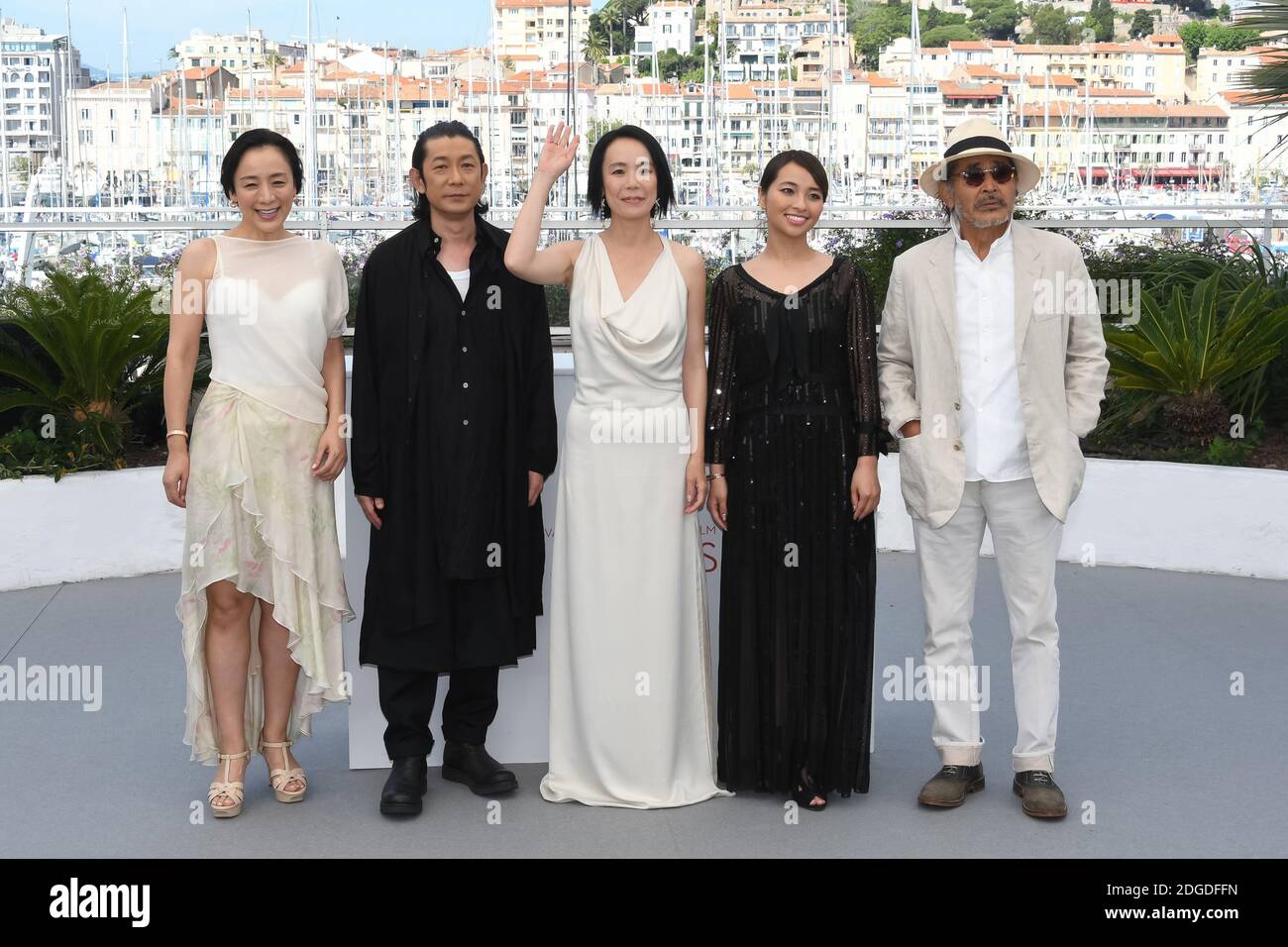 Director Naomi Kawase, Missuzu Kanno and Ayame Misaki, Tatsuya Fuji and ...