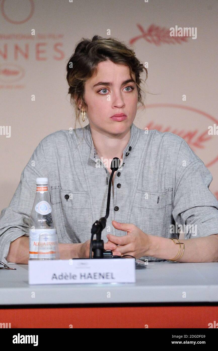 Adele Haenel attending the 120 Battements par minute press conference ...