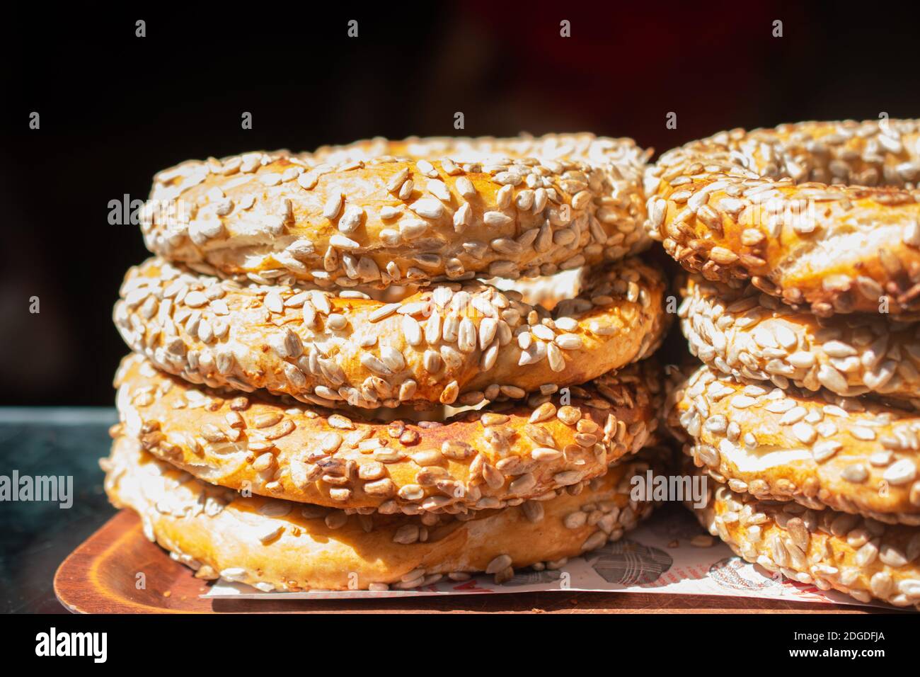 Turkish simits/bagels snack in the view Stock Photo - Alamy