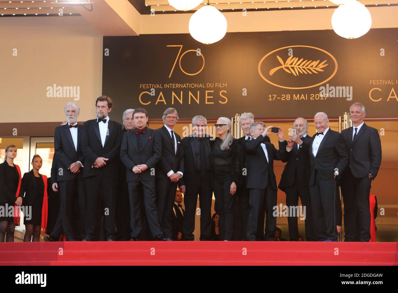 Former Palme D'Or winners Jane Campion, Ken Loach, Michael Haneke ...