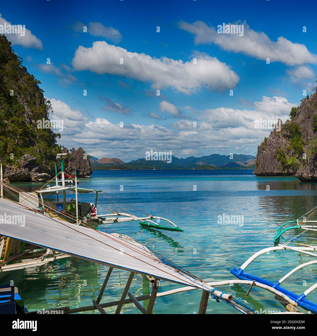 View from a cliff of the beautiful paradise bay Stock Photo - Alamy