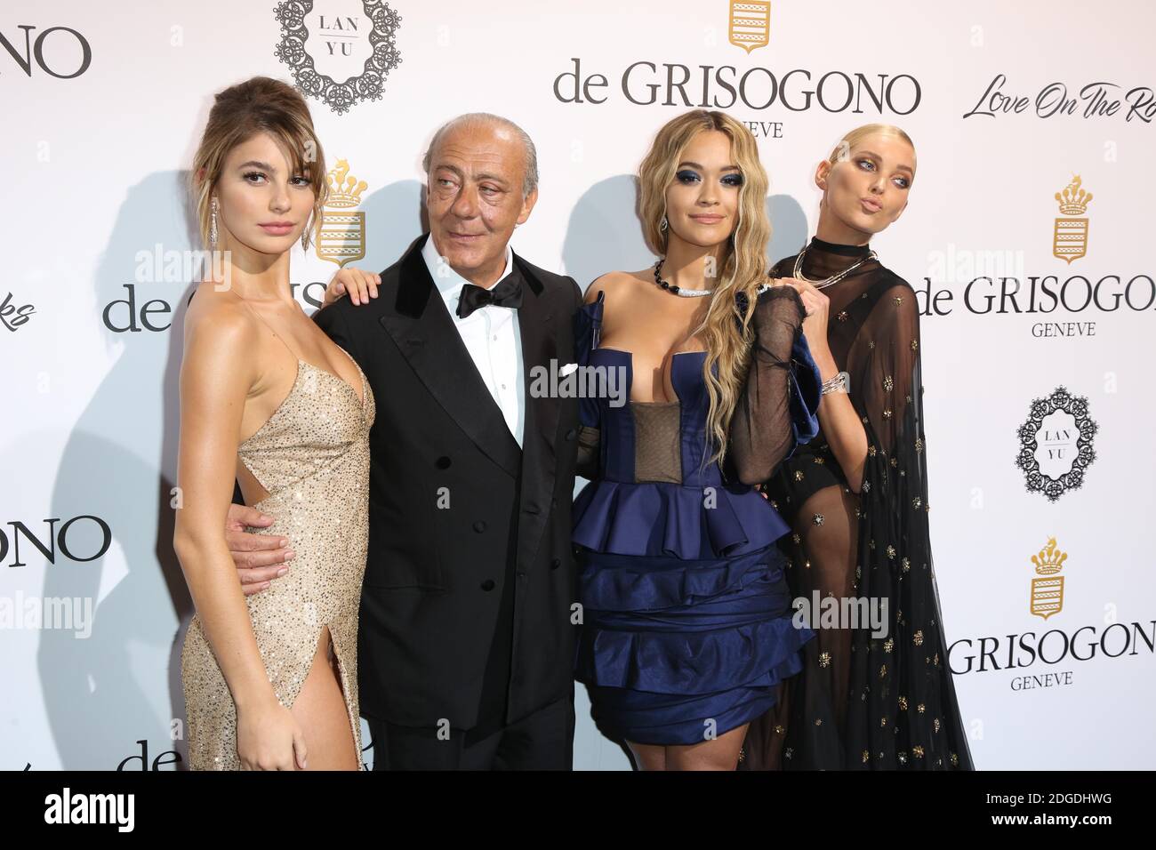 Camilla Marrone, Fawaz Gruosi, Rita Ora and Elsa Hosk attending the De Grisogono party during ...