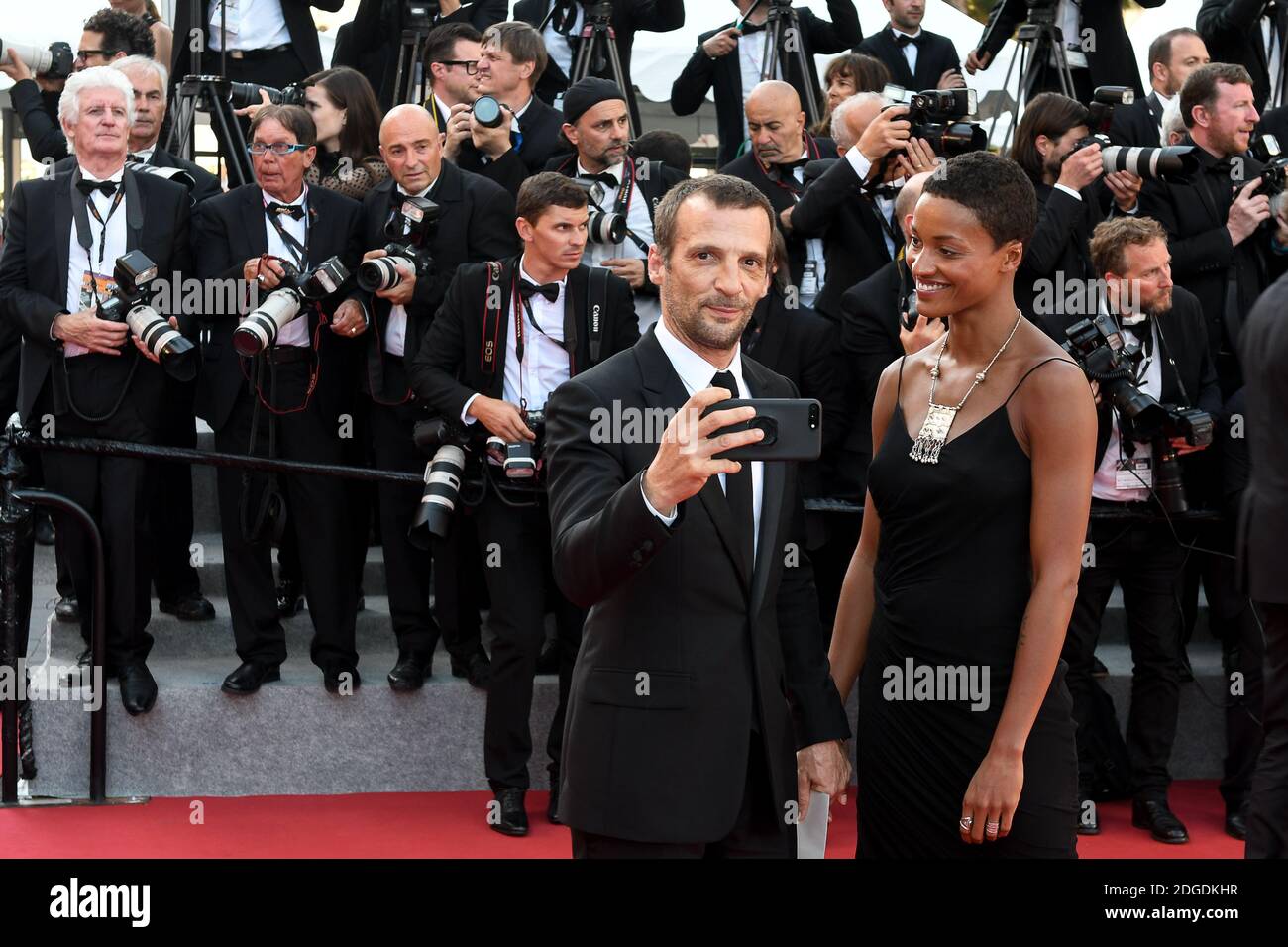 Mathieu Kassovitz and Aude Legastelois arrive to 70th Anniversary ...
